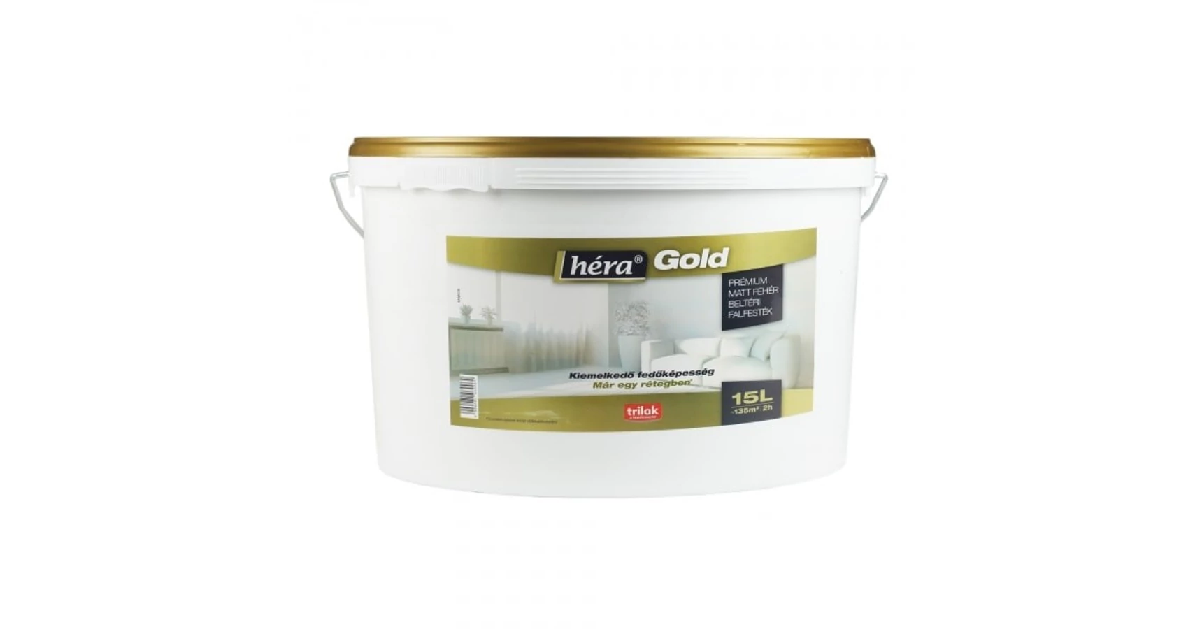 Trilak Héra Gold Beltéri falfesték fehér 15 l