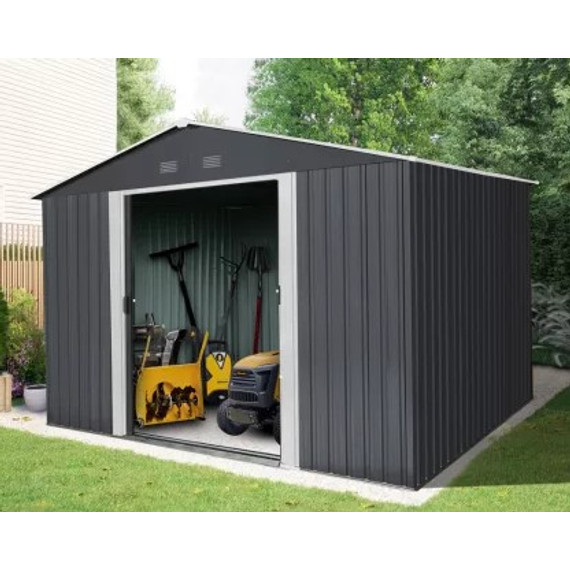 Riwall RMSA 8x10 antracit fém kerti tároló 3m x 2,4m